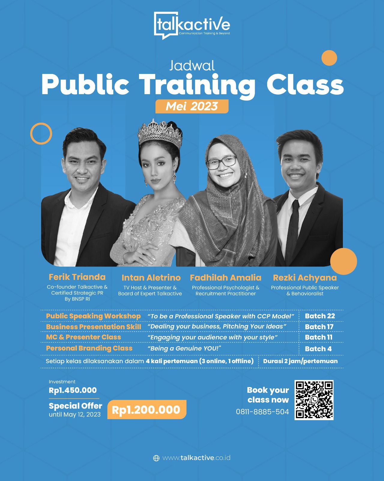 Pendaftaran Public Training Class - Talkactive