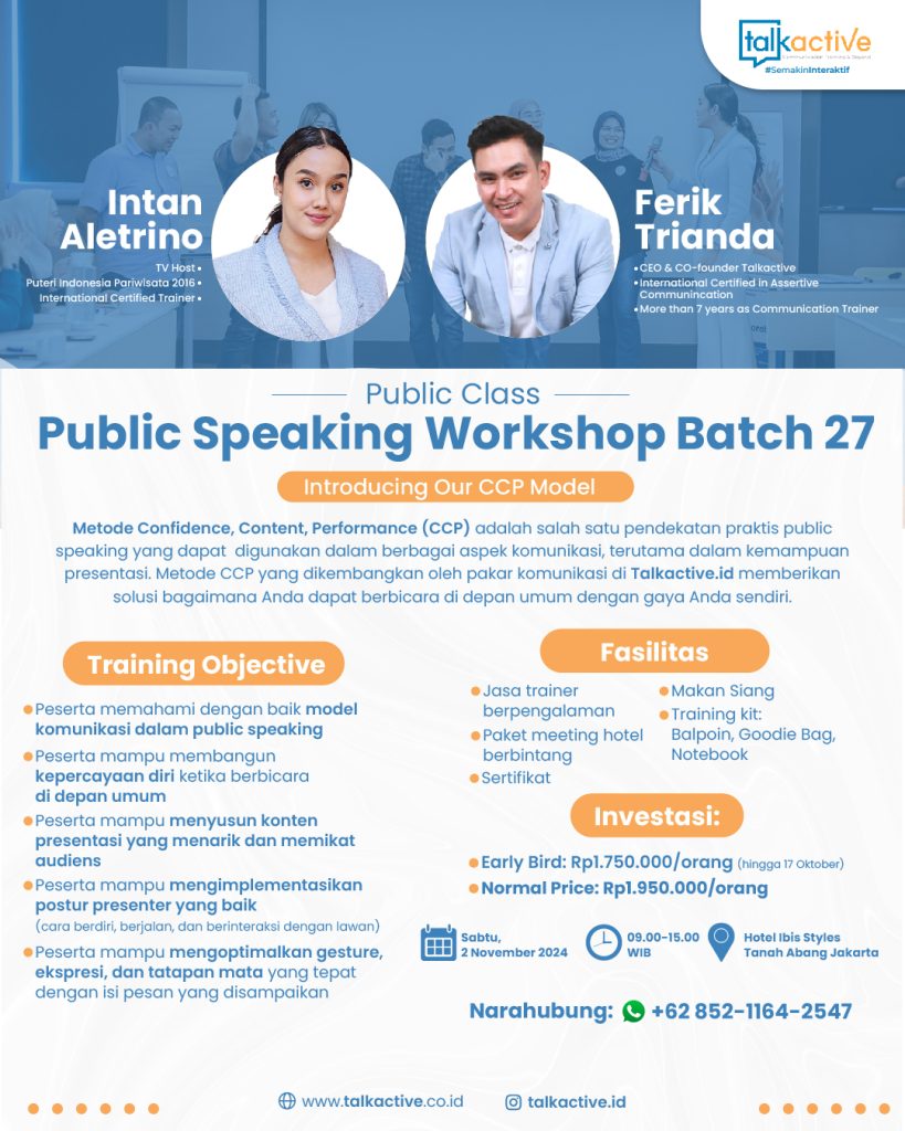 Pendaftaran Pelatihan - Talkactive